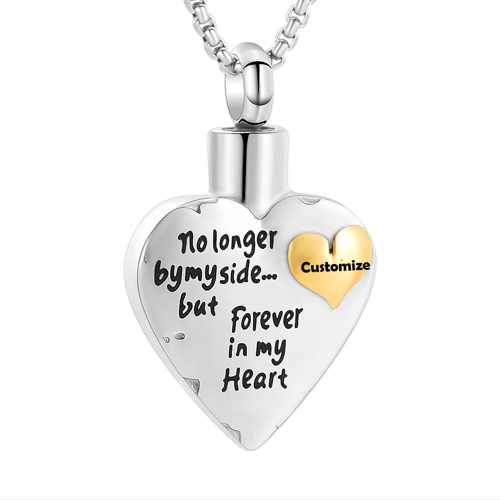 Personalized Engrave Heart Cremation Jewelry for Ashes Holder Urn ...
