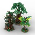 City farm MOC Parts Figures Building Blocks Set Plant Tree Leaf Flower ...