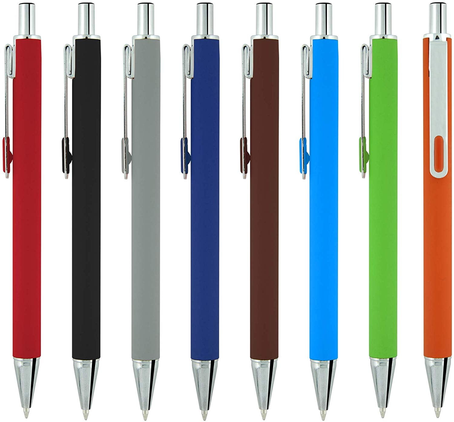 Soft Rubberized Ballpoint Writing Click Pen By SyPen, Assorted Colors ...