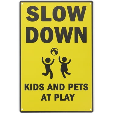 GoSports Neon Children's Slow Down Man! High Visibility Street Safety ...