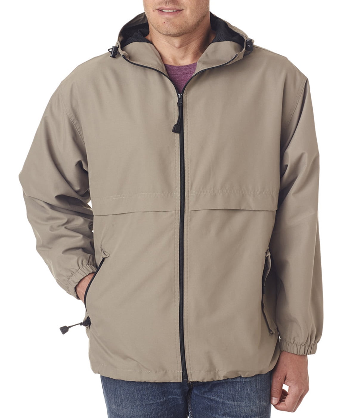 Microfiber Full-Zip Hooded Jacket - Walmart.com