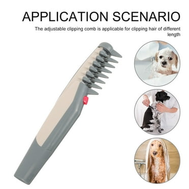 Pet Dog Cat Hair Trimmer With Comb + 2 Razor Cutting Grooming Cut Care ...