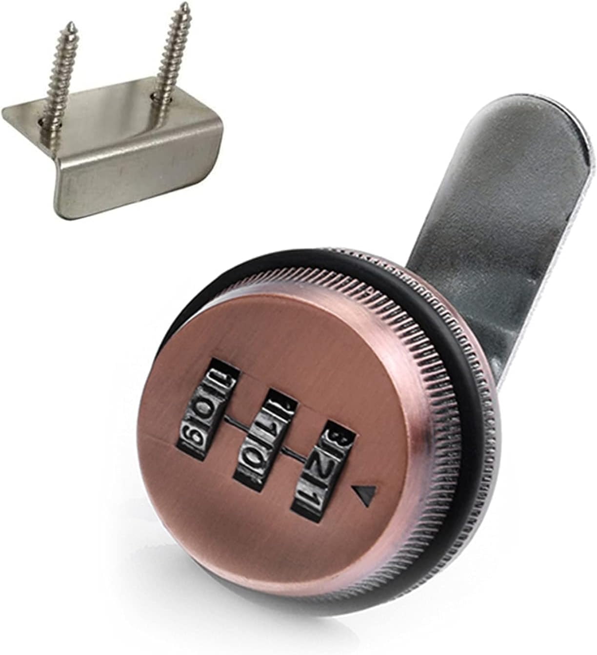 LINLIN Combination Cabinet Cam Lock, 3/4 Inch 3-Digit Rotating Tongue ...
