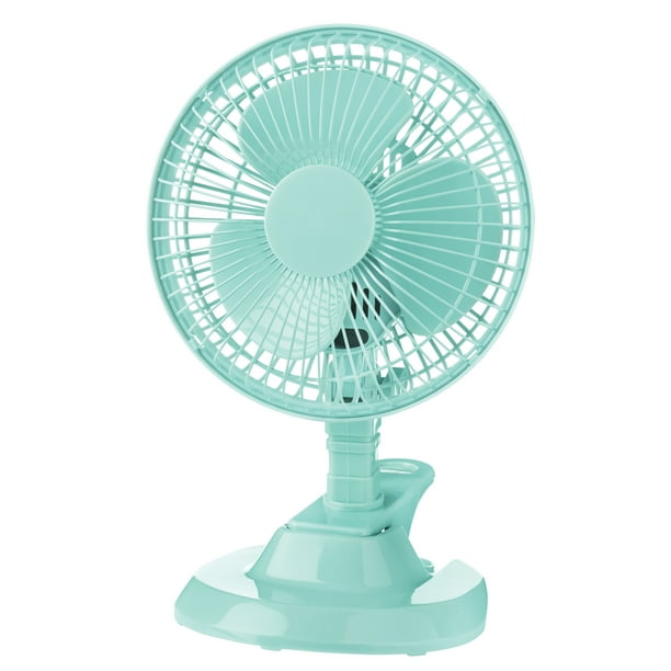 Mainstays 6 inch Personal Desktop or Clip 2-in-1 Fan, UK baby jade ...