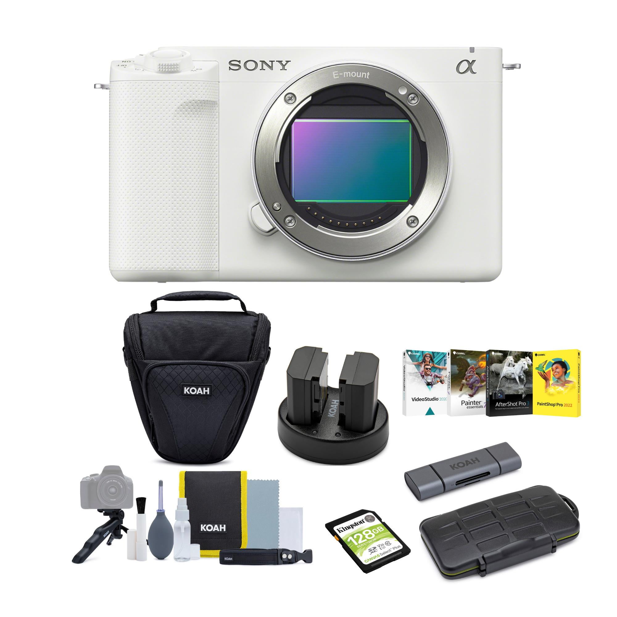 Sony Alpha ZV-E1 Full-frame Mirrorless Vlog Camera (ILCZV-E1/B, White ...