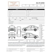 Vehicle Transport Bill of Lading BOL Form, 3 Part Carbonless 100 Sets ...