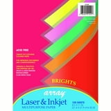 Array® Multi-Purpose Paper, Bright Colors - 100 Sheets per pack, 3 ...