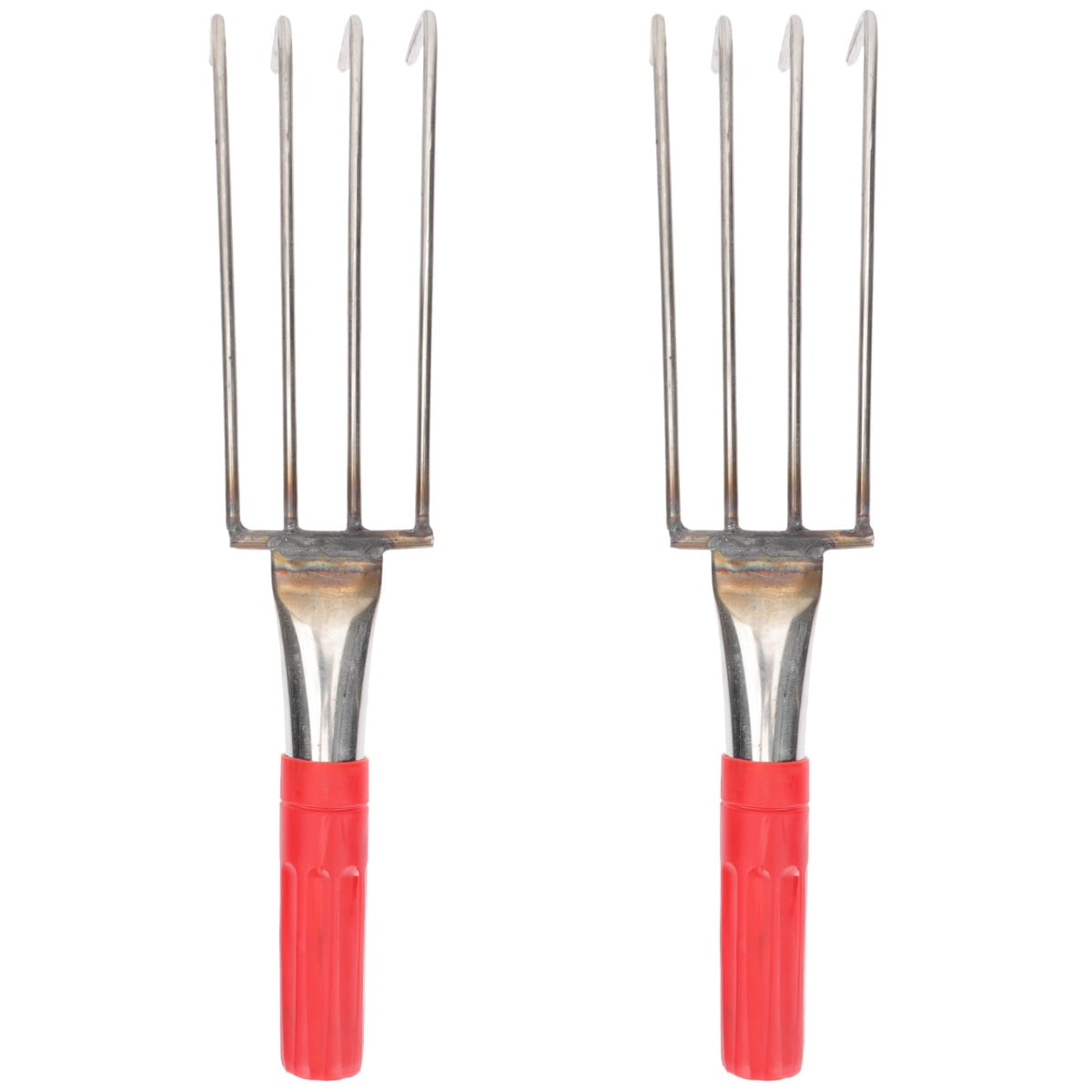 Frcolor Rake Hand Garden Leaf Small Gardening Rake Lawn Tools Fork Clam ...