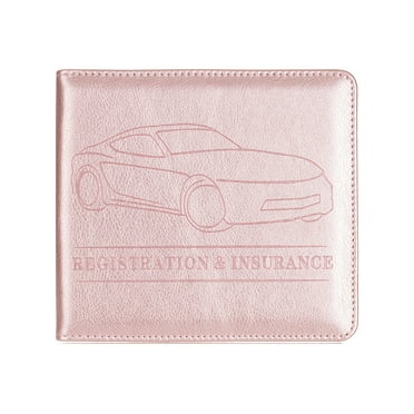 OnShield Car Insurance and Registration Holder Brown - PU Leather ...