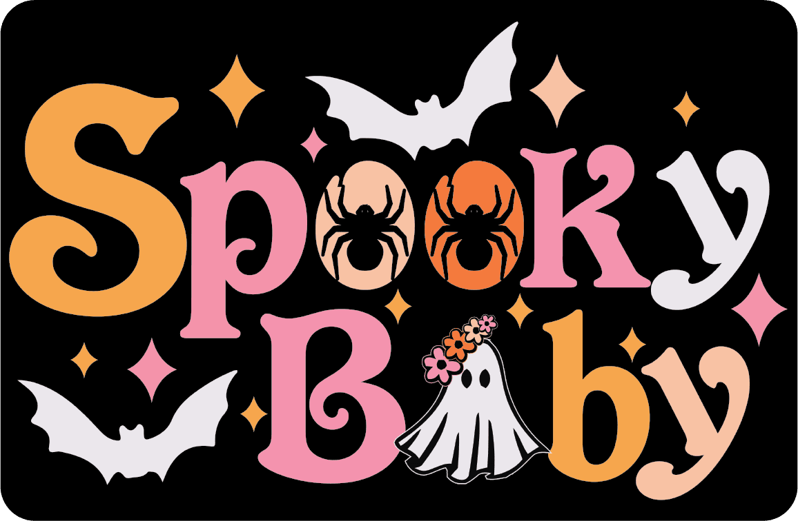 Spooky Baby| Halloween Great Gift Idea Decal Sticker 2 Pack 5 Inch ...