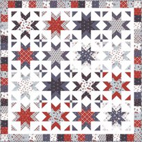 Riley Blake Crossed Paths Quilt Kit Feathering Amanda Niederhauser ...