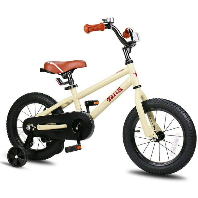 JOYSTAR Totem Series 16-In Kids Bike w/ Training Wheels & Kickstand, Ivory - Walmart.ca