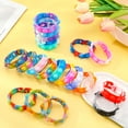 "Abaima 20 Pcs Popper Bracelet, Tie Dye Push Pop Fidget Toy, Silicone ...