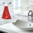 2pcs Hanging Hand Towels for Kitchen Bathroom Soft Absorbent Towel with ...