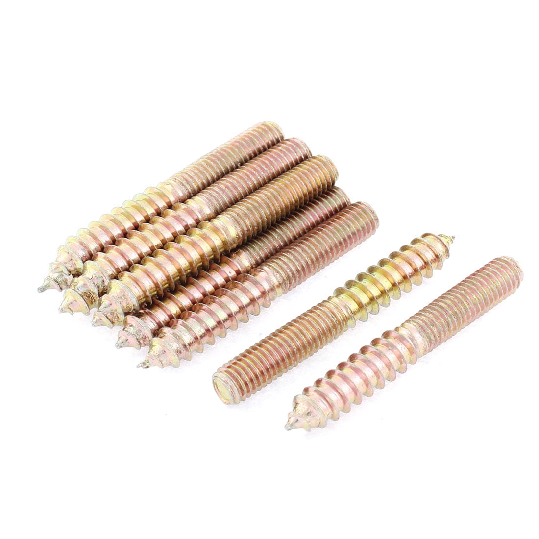 10Pcs M8 x 59mm Double Ended Self Tapping Threaded Rods Screws Bars ...