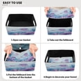 2 Pcs Foldable Felt Storage Bins Decorative Fabric Organizer Baskets ...