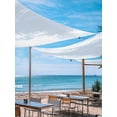 Abstract Mottled Design Sun Shade Sail 14'X18' Retro Blue White ...