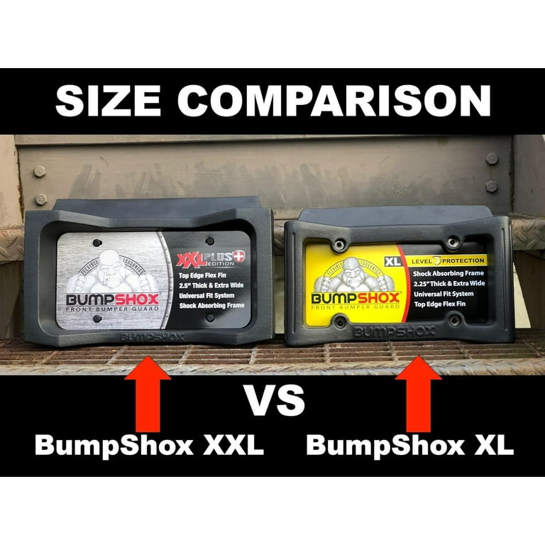 The Ultimate Front Bumper Guard Front Bumper Protection License Plate Frame. Tougher Than Steel BumpShox XL Plus 2.25 Thick Walmart