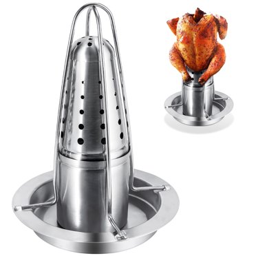 Emlimny Chicken Leg Wing Rack, 14 Slots, Stainless Steel Roaster Stand ...