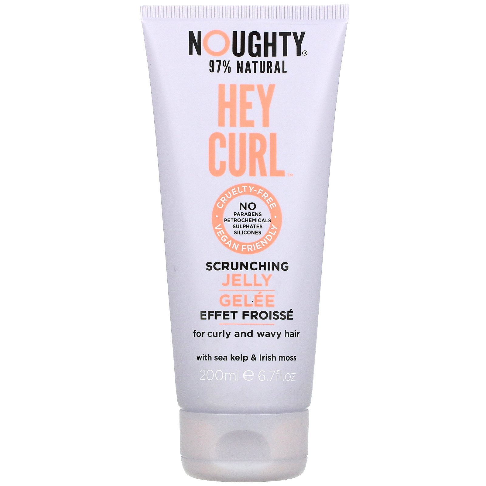 Hey Curl, Scrunching Jelly, For Curly and Wavy Hair, 6.7 fl oz (200 ml ...