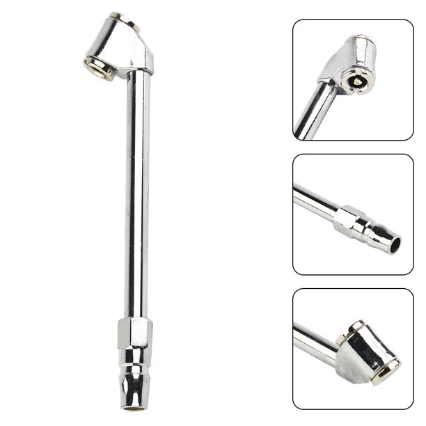 SPRING 1/4 Chuck Heavy-Duty Dual Head Tire Quick Chuck Plug Inflator ...