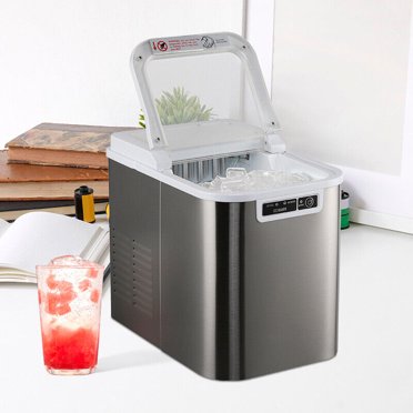 Sycees Countertop Ice Machine, 44lbs/24H, 2 in 1 Maker & Shaver, Auto ...
