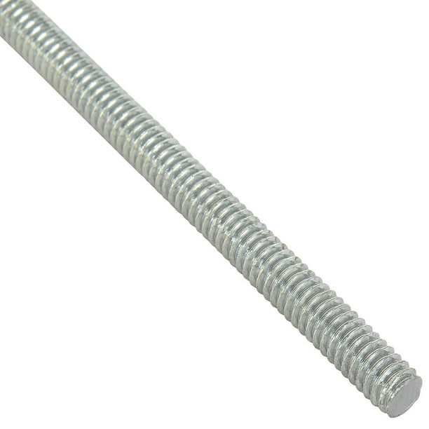 Threaded Rod - Zinc Plated Carbon Steel, 1/2-13 x 6', Lot of 6 ...