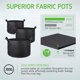 VIVOSUN 5-Pack 2 Gallon Grow Bag, Fabric Pot with Handles for Vegtables ...