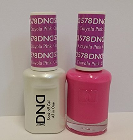 DND Nail Polish Gel & Matching Lacquer Set (578 - Crayola Pink ...