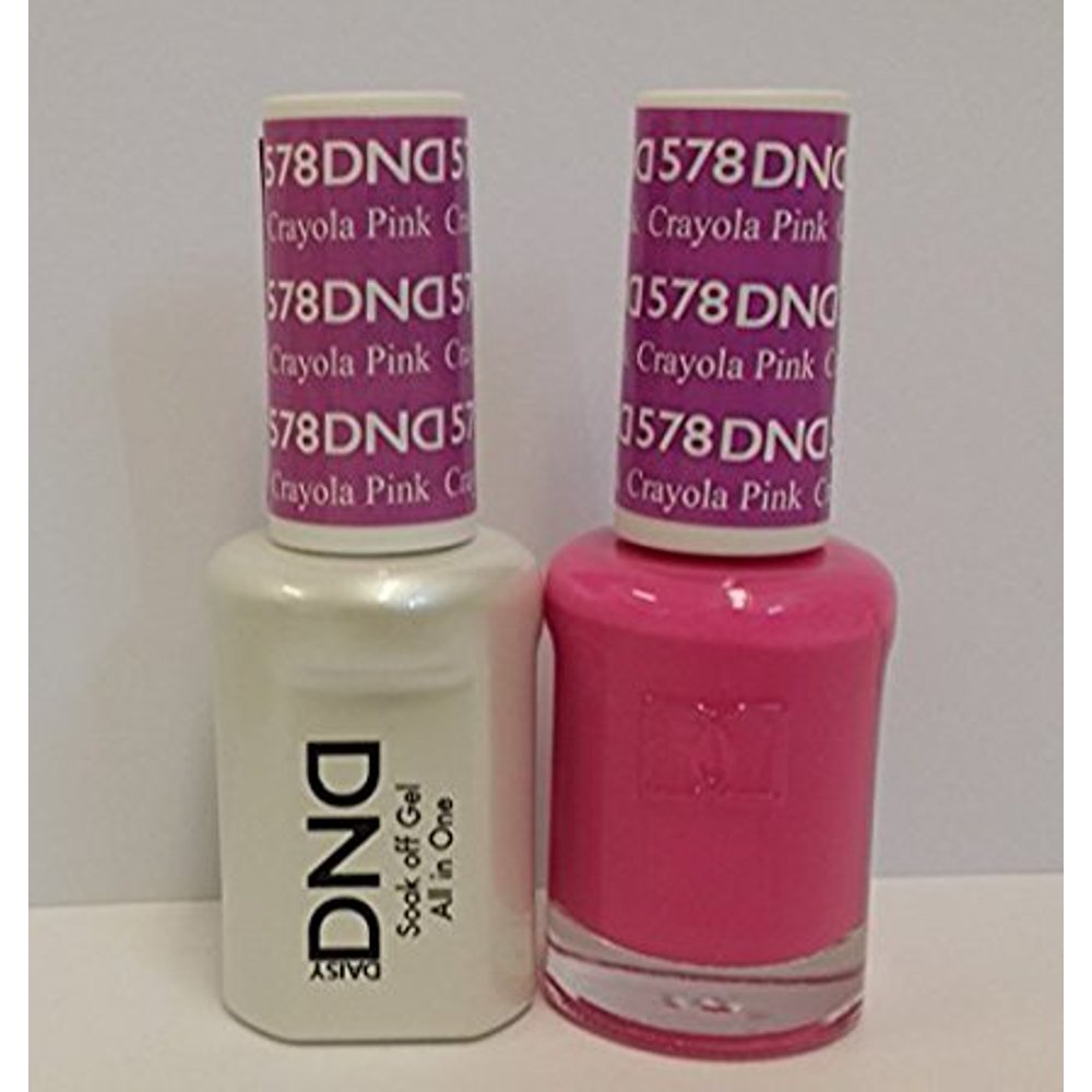 DND Nail Polish Gel & Matching Lacquer Set (578 - Crayola Pink ...