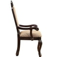 Arm Chairs with Versatile Color | Tan Fabric and Espresso Wood | Set of ...