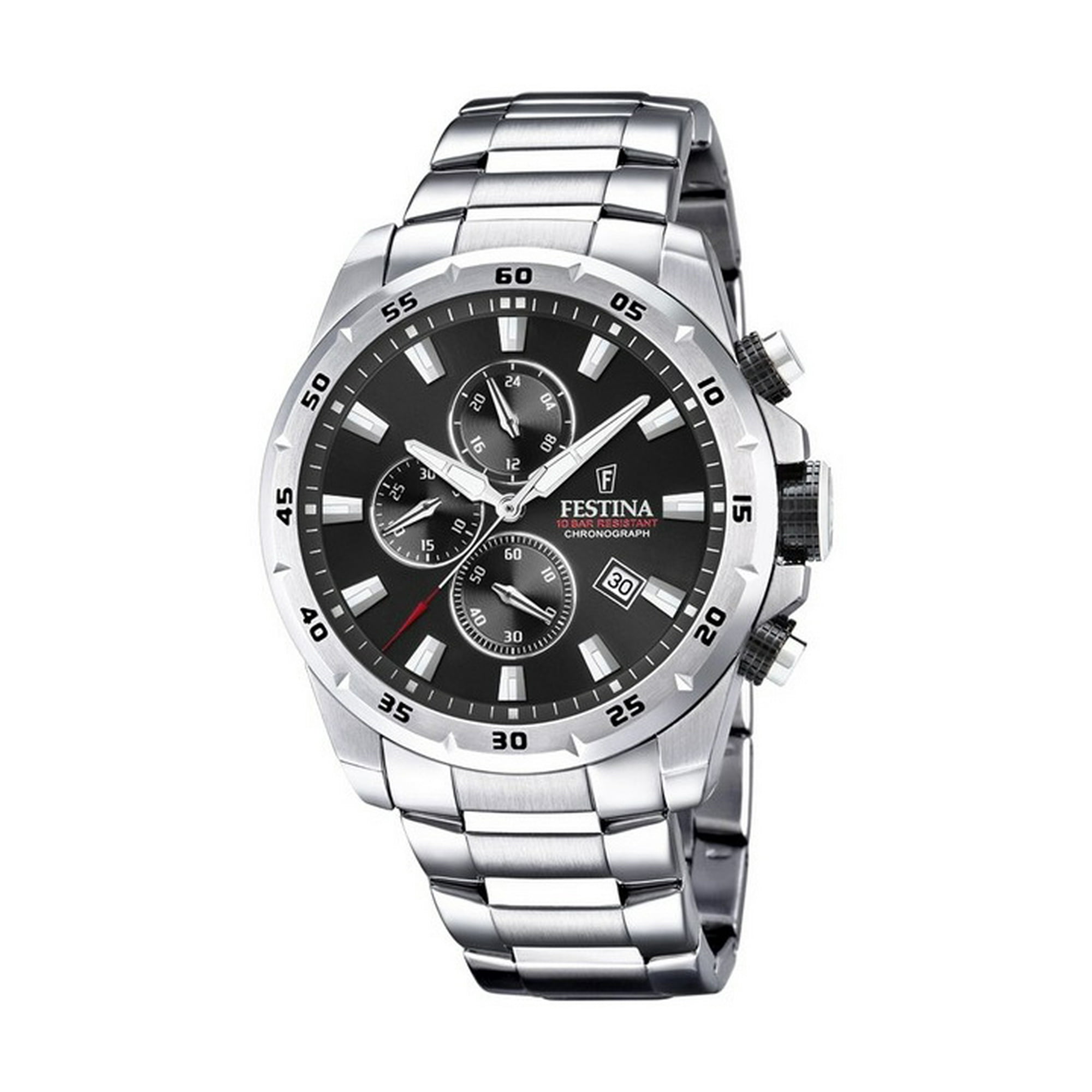 Click here for Festina Sport Chronograph Stainless Steel Black Di... prices