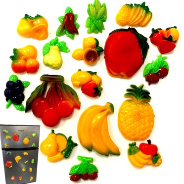 3 Pack Refrigerator Magnets Fruits Vegetables Magnet For Your Fridge 30 ...