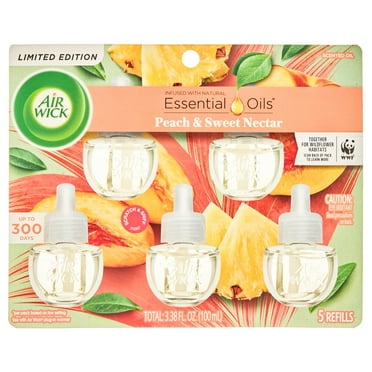 Air Wick Plug in Scented Oil Starter Kit (Warmer + 2 Refills), Calming ...