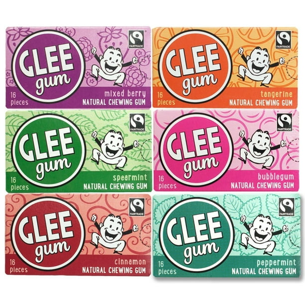 Glee Gum- Variety Pack 6 Flavors- ( Pack of 12 ) - Walmart.com ...