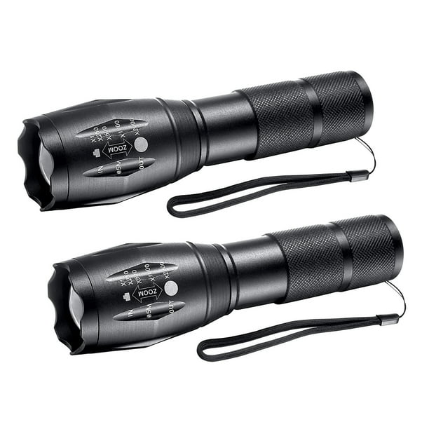 EASYMAXX LED Flashlight, 2Pack Zoomable Flashlights Portable Handheld ...