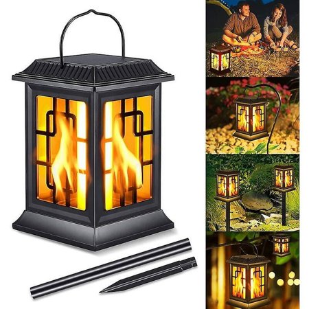 Solar Flame Light, IP65 Waterproof Outdoor Solar Flame Lights With ...