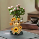 YardVibe Highland Cow Planter, Resin Succulent Plant Pot, Small ...