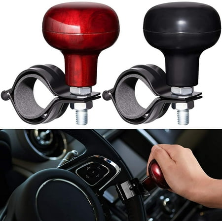 2 Pieces Power Handle Car Steering Wheel Suicide Spinner Knob, Easy ...