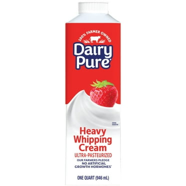 Great Value Heavy Whipping Cream 16 oz Carton, Ultra-Pasteurized ...