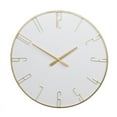 Viola Modern Round Gold Metal Wall Clock - Walmart.com