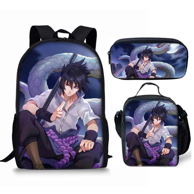 3 in 1 anime backpack cartoon backpack Fashion Men Fashion Men Backpack ...
