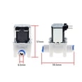 Normally Closed Electric Solenoid Valve Magnetic DC 12V Water Inlet ...