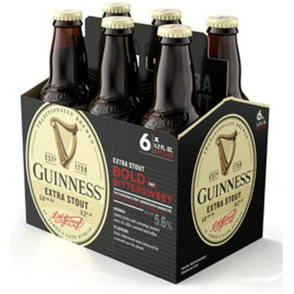 Guinness Extra Stout 6 Pack 11 2 Fl Oz Bottles