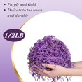 0.5 LB Purple Gold Crinkle Cut Paper Shred Filler Metallic Shredded ...