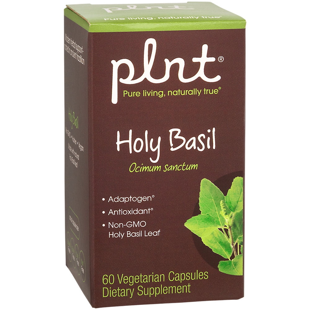 Plnt Holy Basil 225mg Nongmo Organic Holy Basil Leaf Ocimum Sanctum