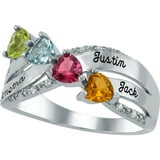 Personalized Family Jewelry Birthstone Women's Kindred available in Sterling Silver, Gold over ...