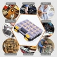 34-Removable Compartment Organizer,12.6''x10.6'' Tool Storage Box With ...
