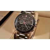 Burberry Men's Black Dial Chronograph Stainless Steel 42mm GMT Watch ...