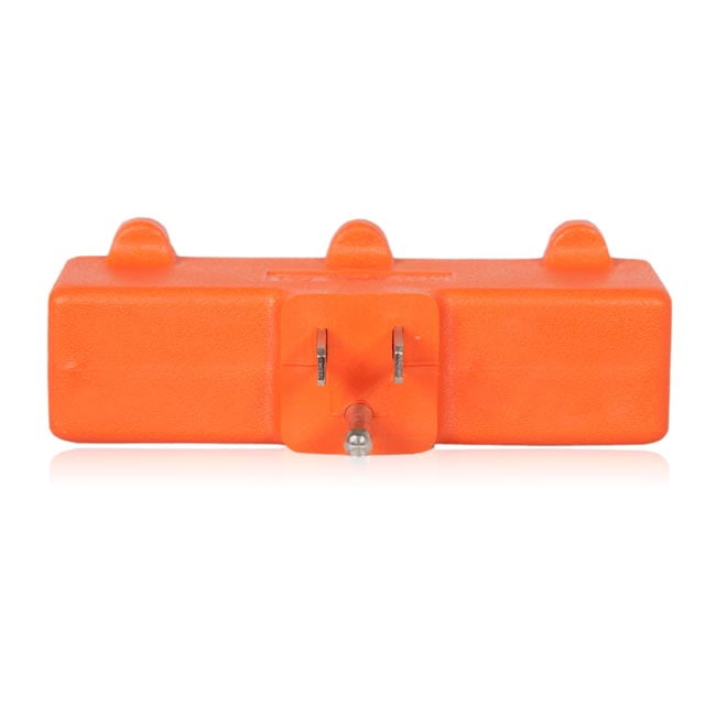 Maxxima Heavy Duty 3 Outlet Grounded Plug Adapter (Pack of 4)